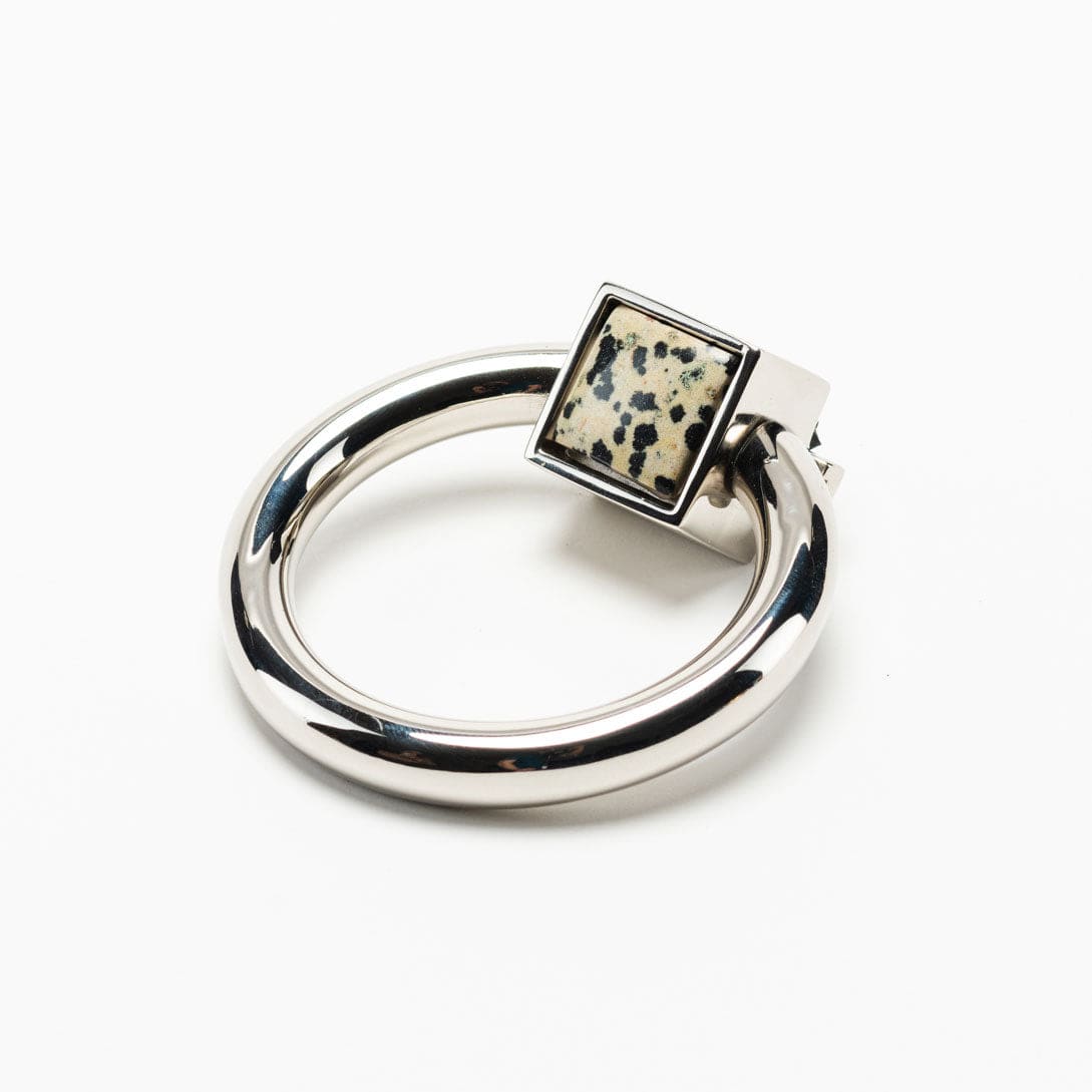 Porter Ring Custom Pull - Gemstone Hardware in Polished Nickel - In ...